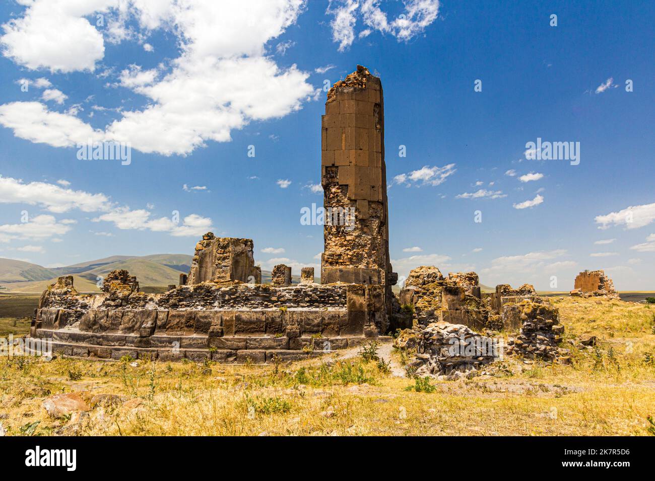 King Gagik's church of St Gregory ruins in the ancient city Ani, Turkey ...