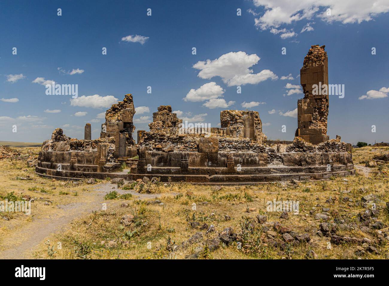 King Gagik's church of St Gregory ruins in the ancient city Ani, Turkey ...