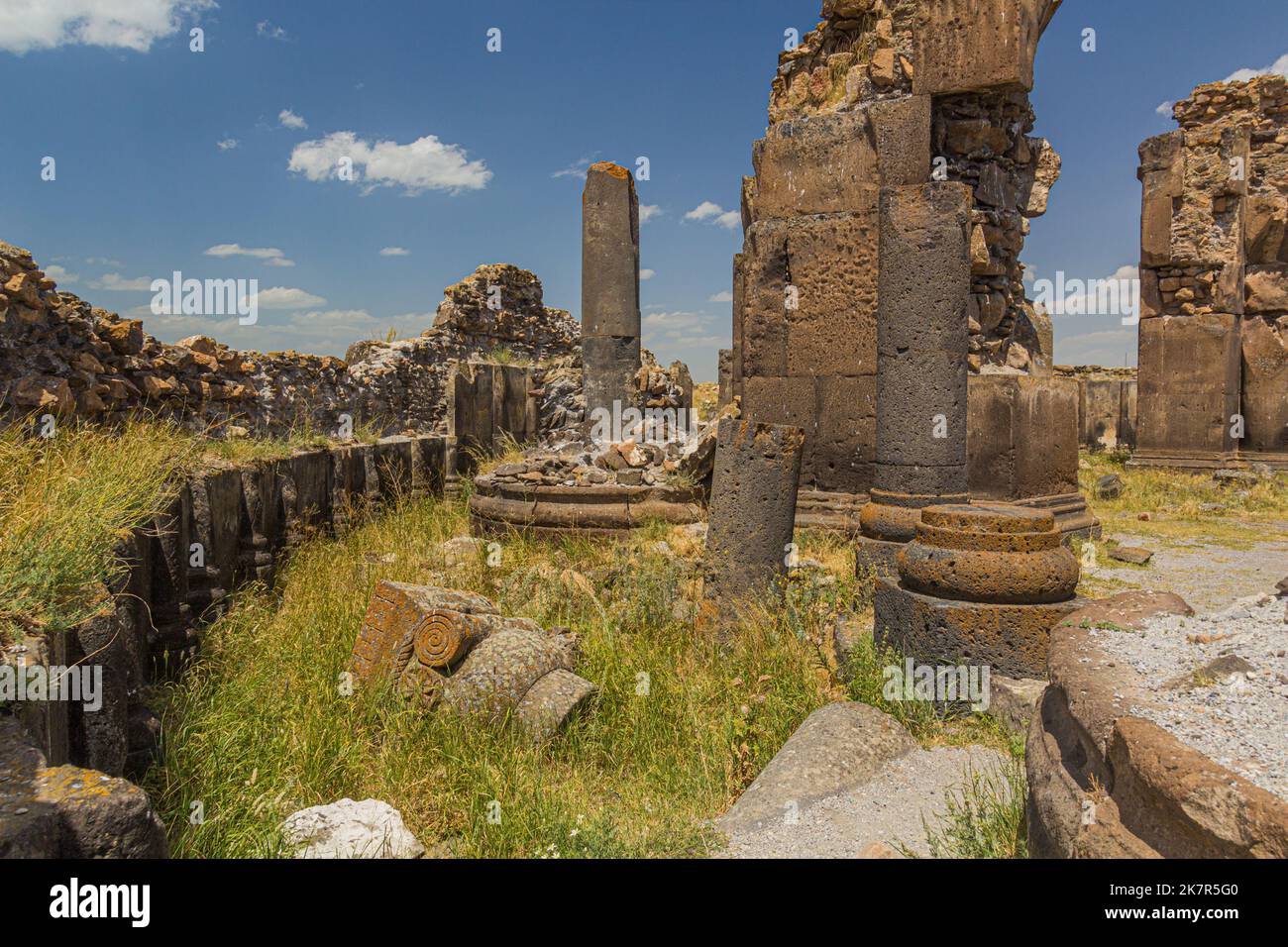 King Gagik's church of St Gregory ruins in the ancient city Ani, Turkey ...