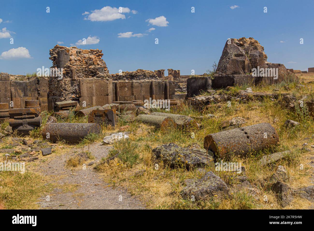 King Gagik's church of St Gregory ruins in the ancient city Ani, Turkey ...
