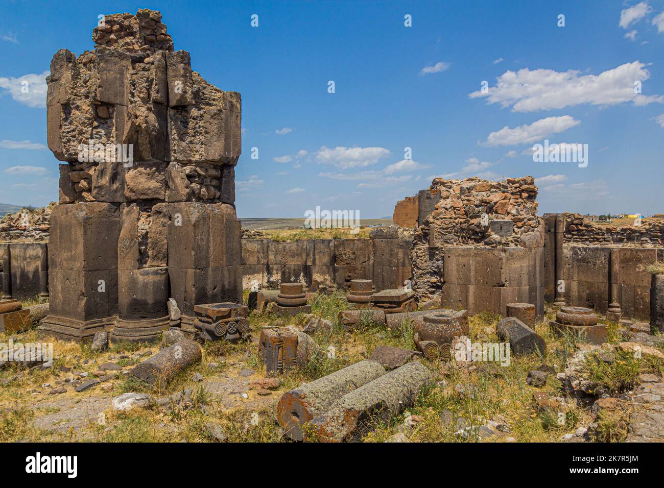 King Gagik's church of St Gregory ruins in the ancient city Ani, Turkey ...