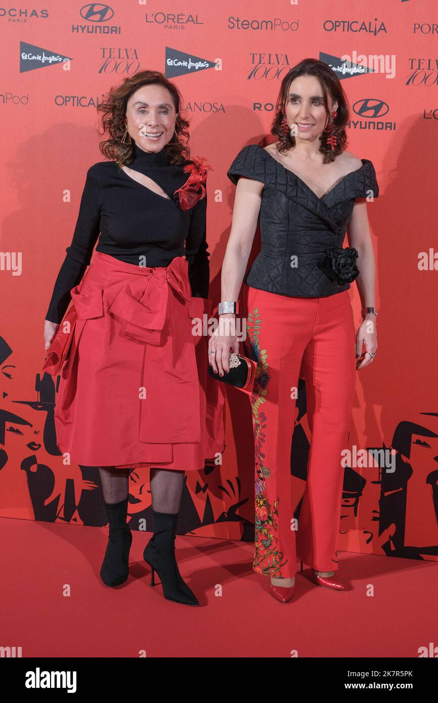 Madrid, Spain. 18th Oct, 2022. Paloma Segrelles and her daughter Paloma ...