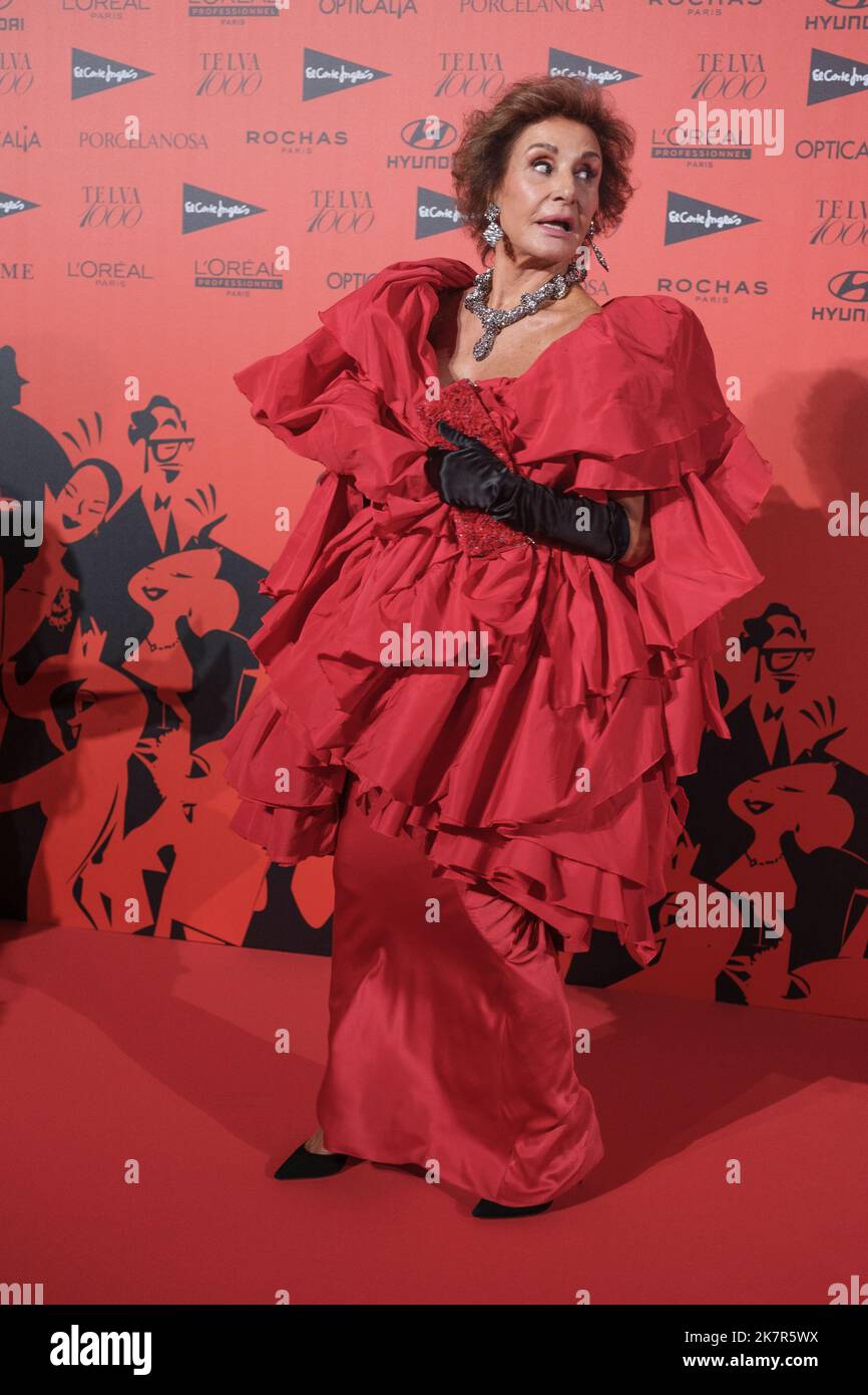 Madrid, Spain. 18th Oct, 2022. Naty Abascal attends the photocall of ...
