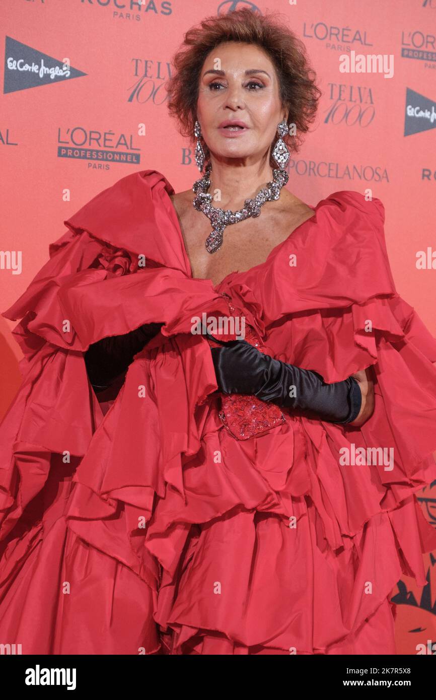 Madrid, Spain. 18th Oct, 2022. Naty Abascal attends the photocall of ...