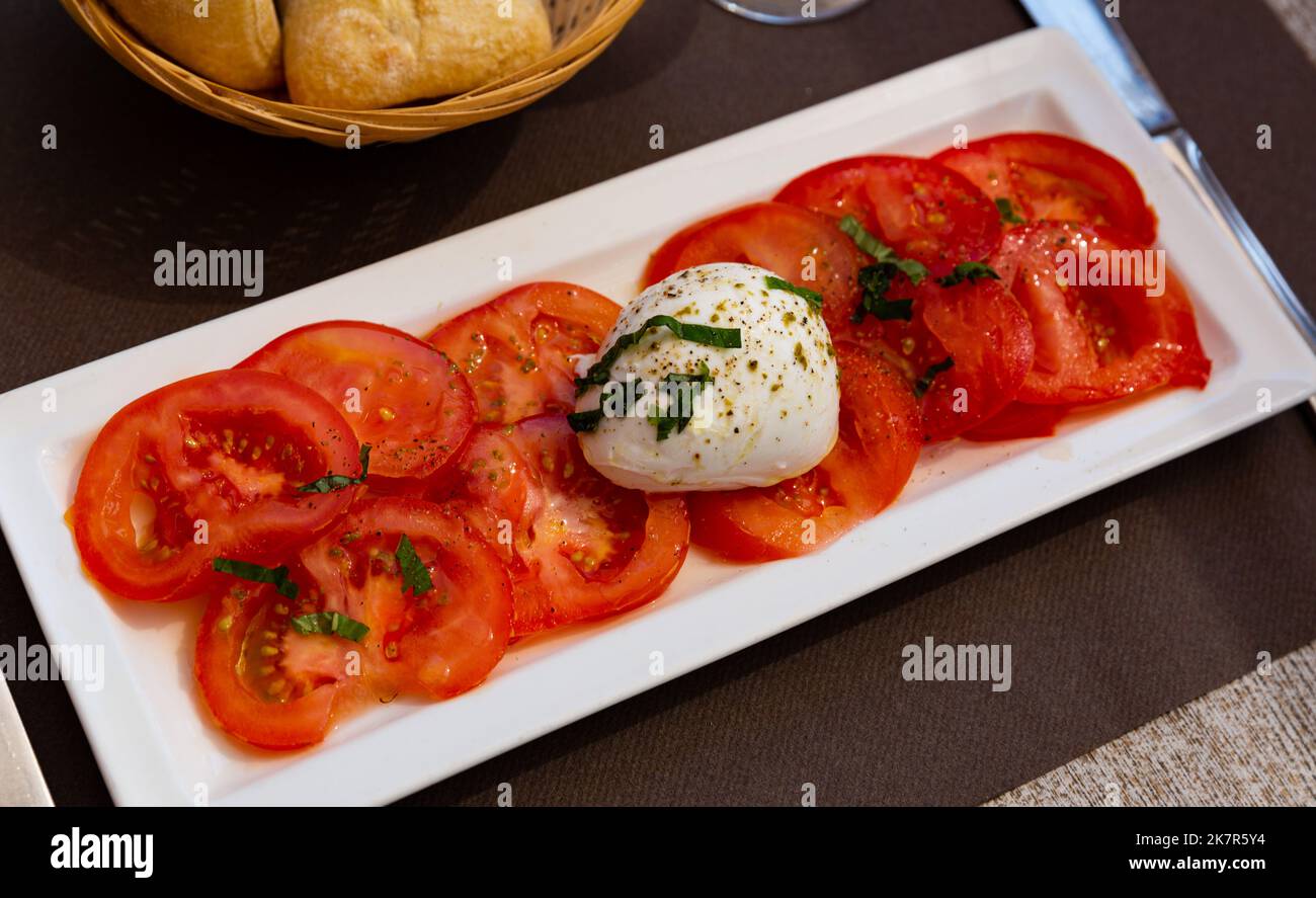 Italian Caprese salad Stock Photo - Alamy
