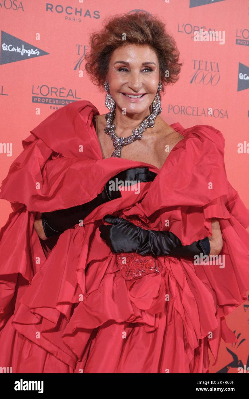 Madrid, Spain. 18th Oct, 2022. Naty Abascal attends the photocall of ...