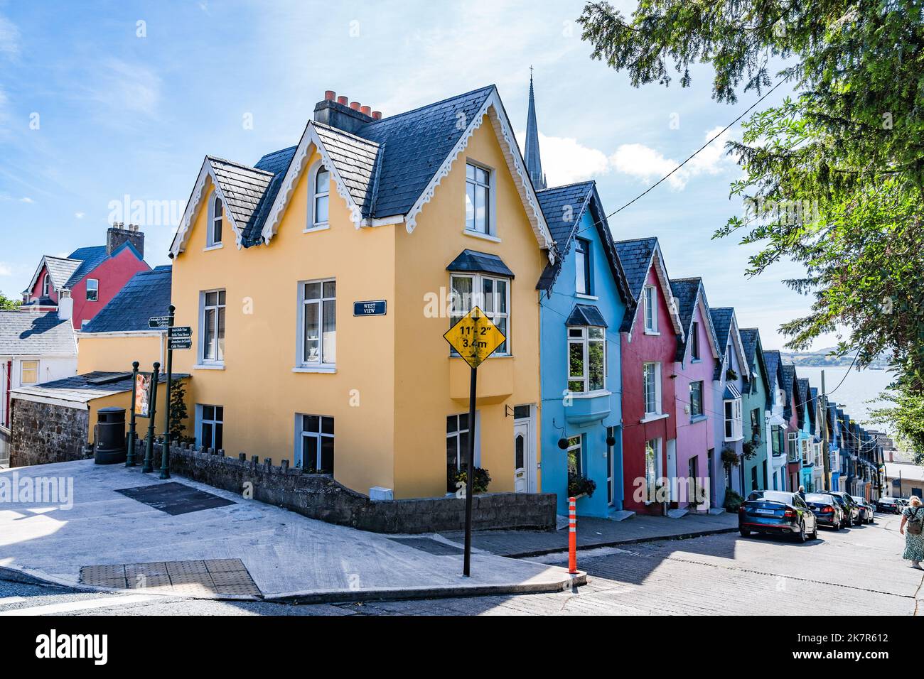 Deck of Cards are a series of colorful homes in Cobh, Ireland Stock ...