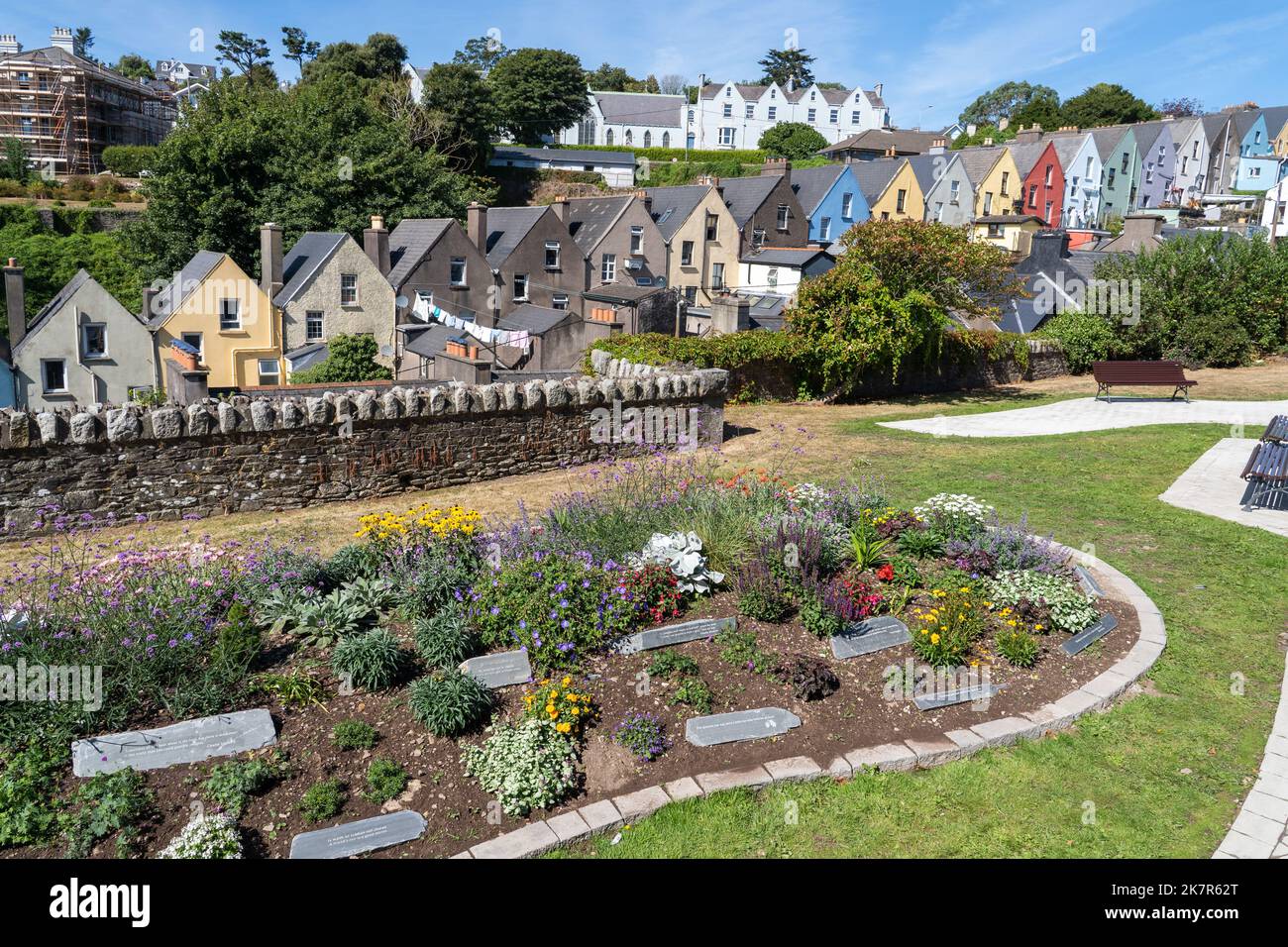 Deck of Cards are a series of colorful homes in Cobh, Ireland Stock ...