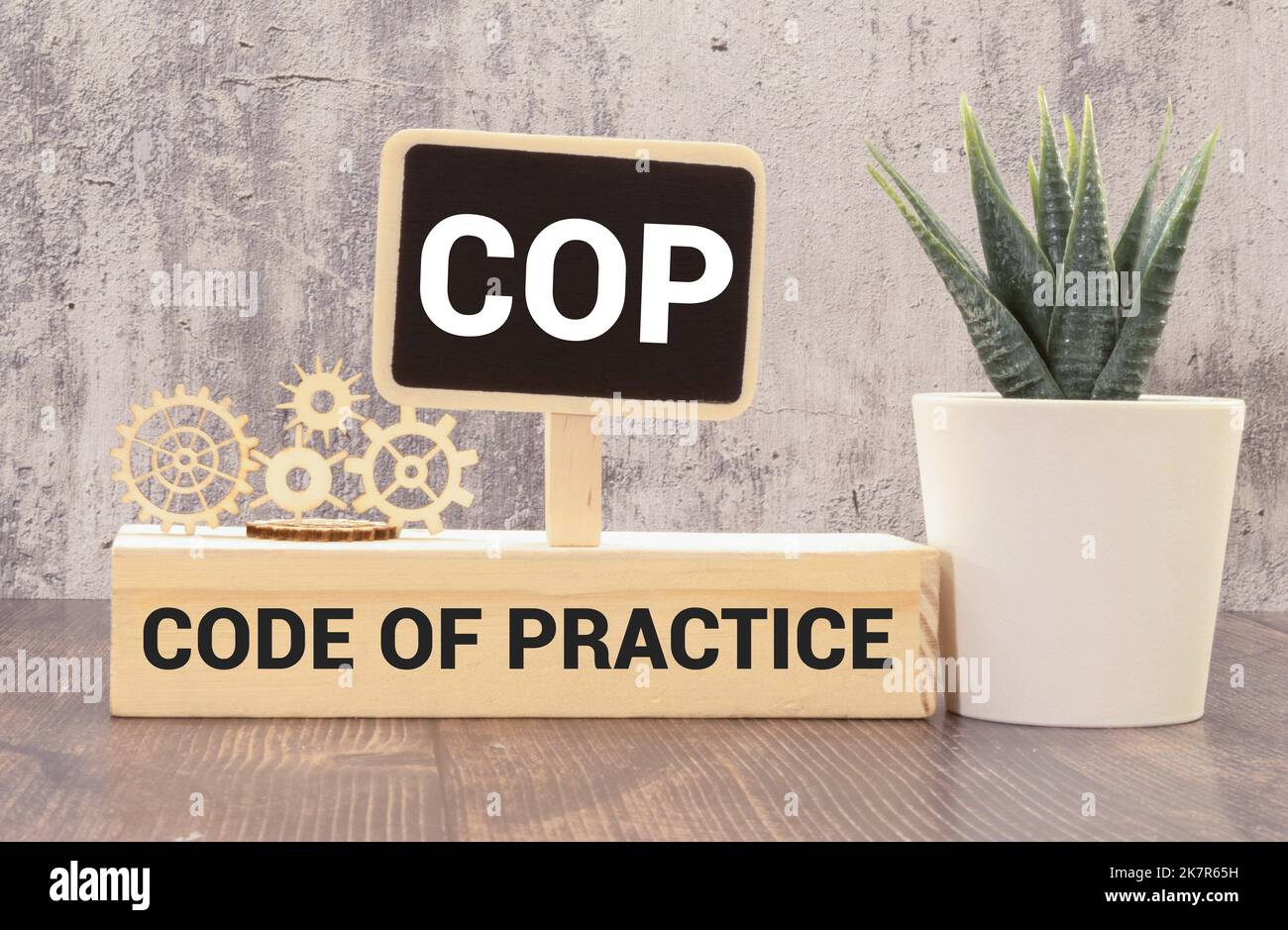 Concept image of Business Acronym COP Code Of Practice written over ...