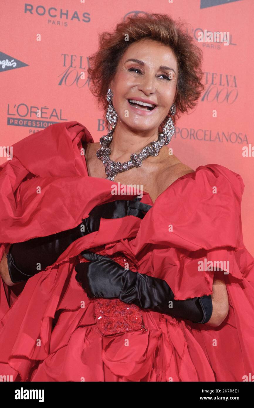 Madrid, Spain. 18th Oct, 2022. Naty Abascal attends the photocall of ...