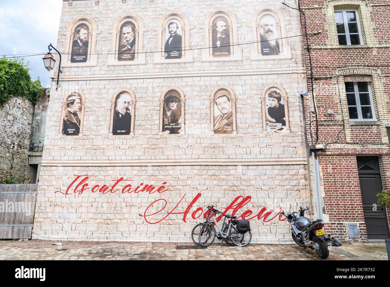 Wall mural in Honfleur, France honors the many artists, musicians and ...