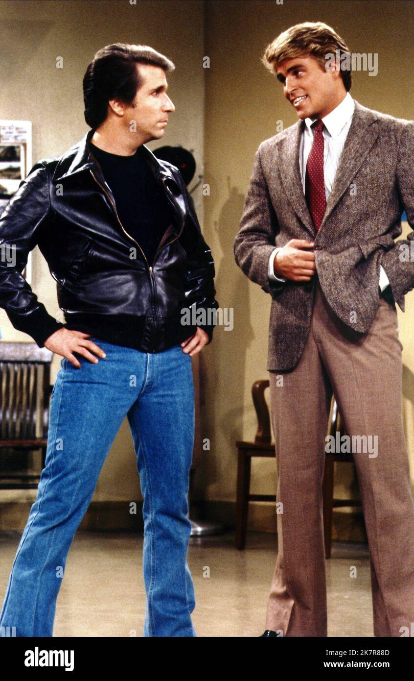 Henry Winkler And Ted Mcginley Television Happy Days Tv Serie