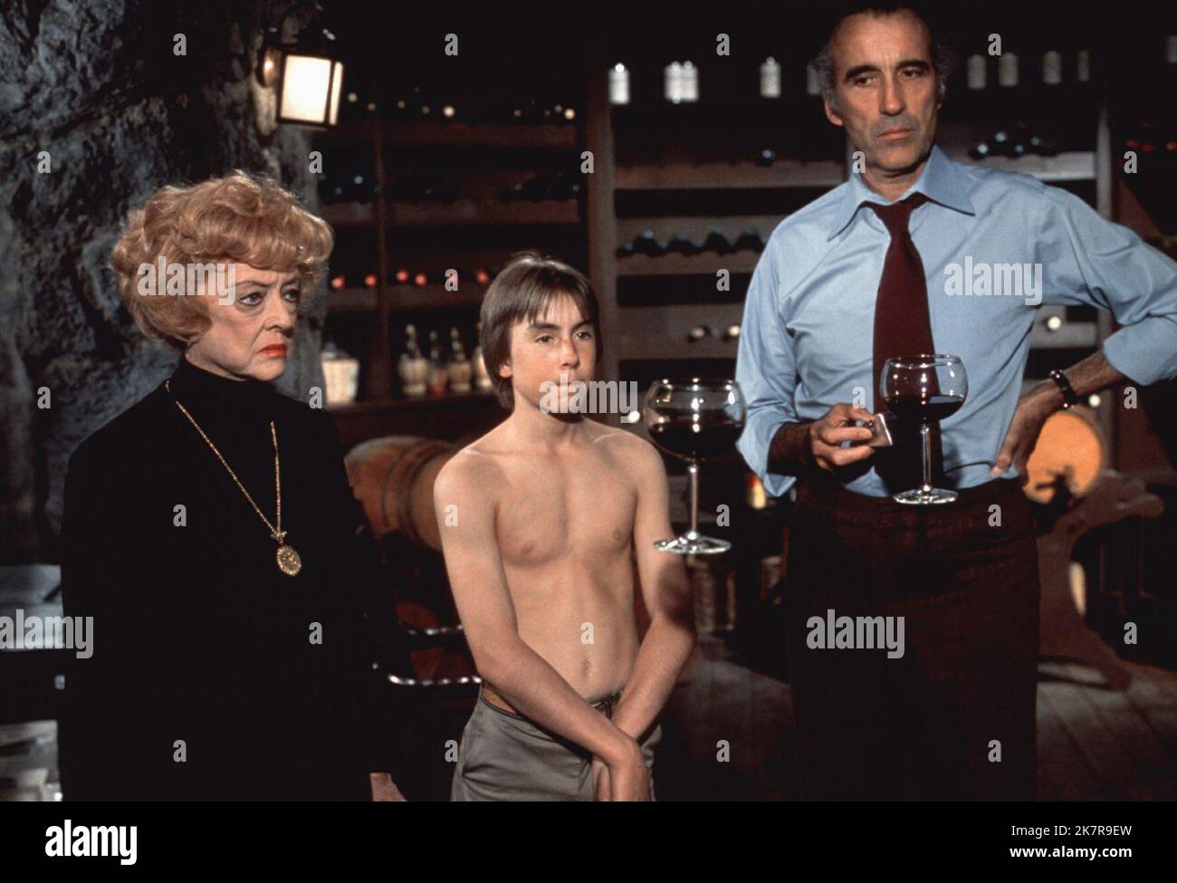 Bette Davis, Ike Eisenmann & Christopher Lee Film Return From Witch Mountain (USA 1978 ...