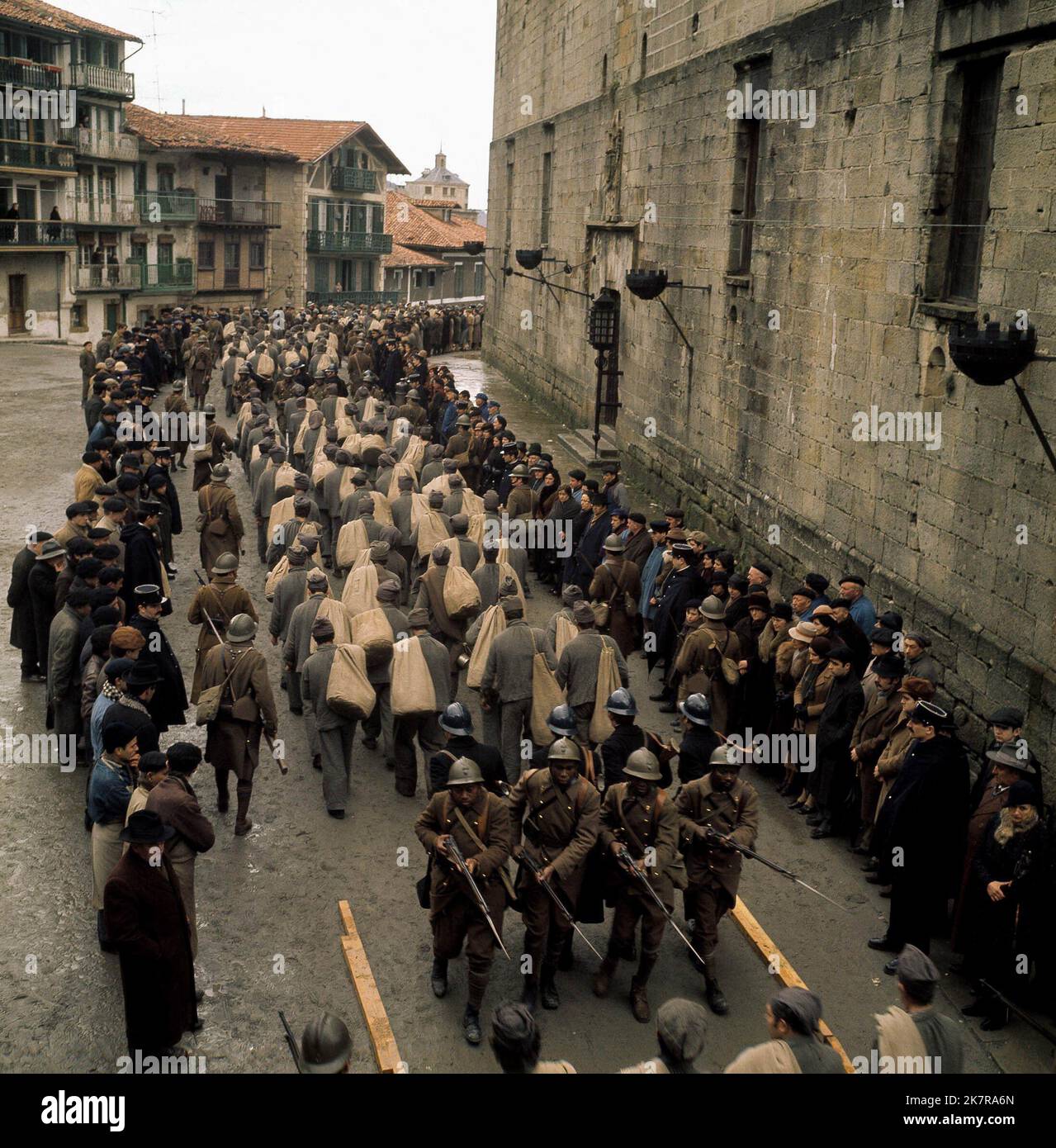 Prisoners Marching Scene Film: Papillon (1973) Director: Franklin J ...