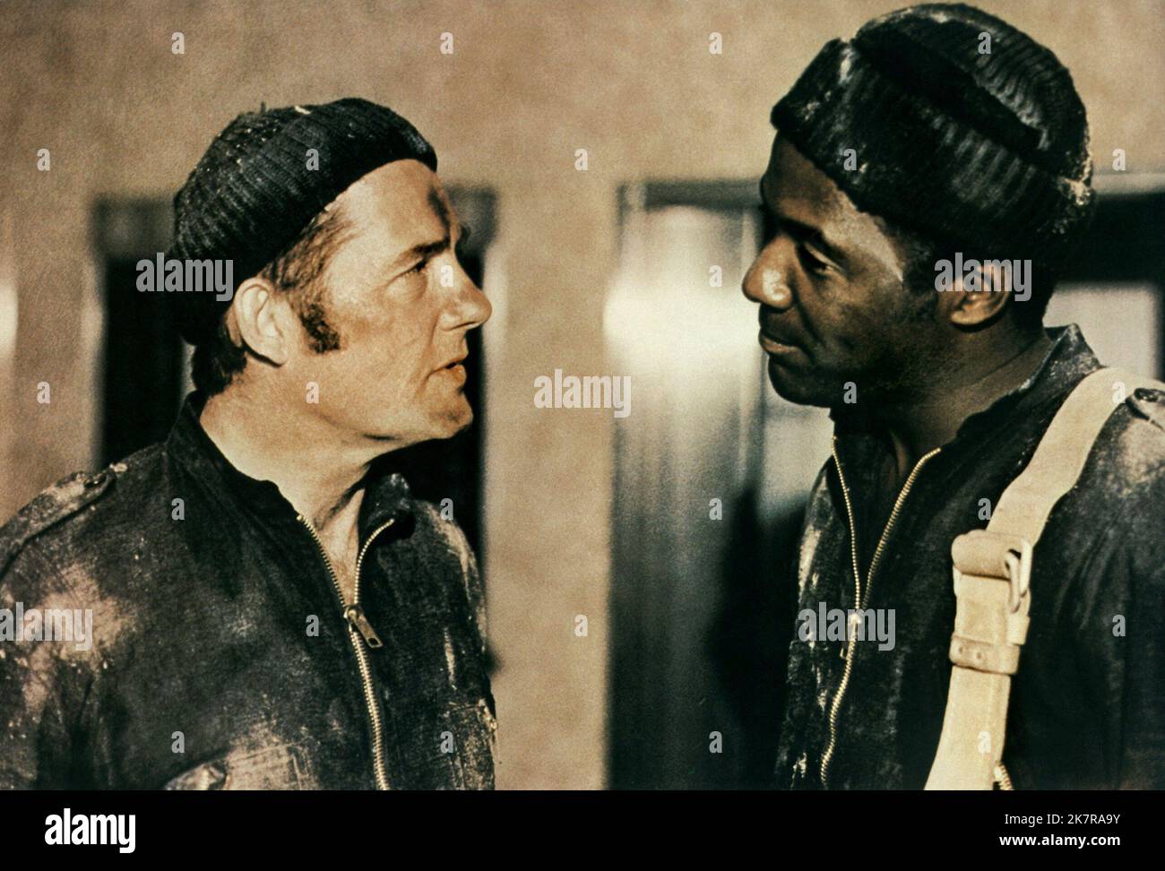Robert Shaw & Richard Rountree Film Diamond Shaft; Diamonds (1971 ...