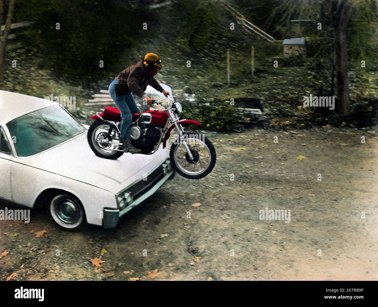 Bike Stunt Scene Film The Mechanic (USA 1972) Director: Michael Winner ...