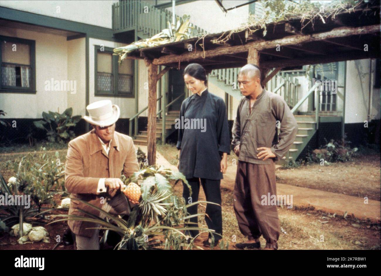 Charlton Heston, Tina Chen & Mako Film The Hawaiians (1970) Characters ...