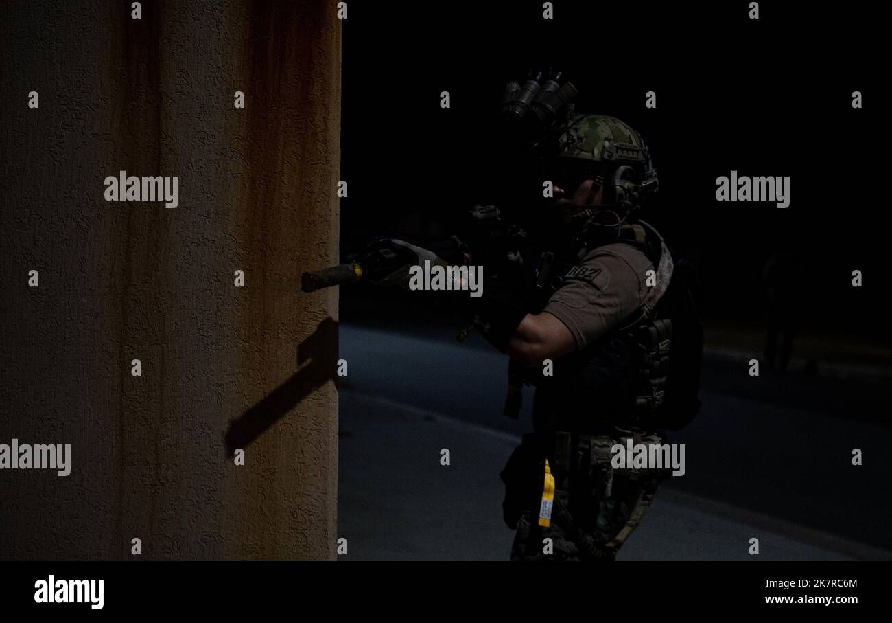 An operator participating in joint training between U.S. and Republic ...