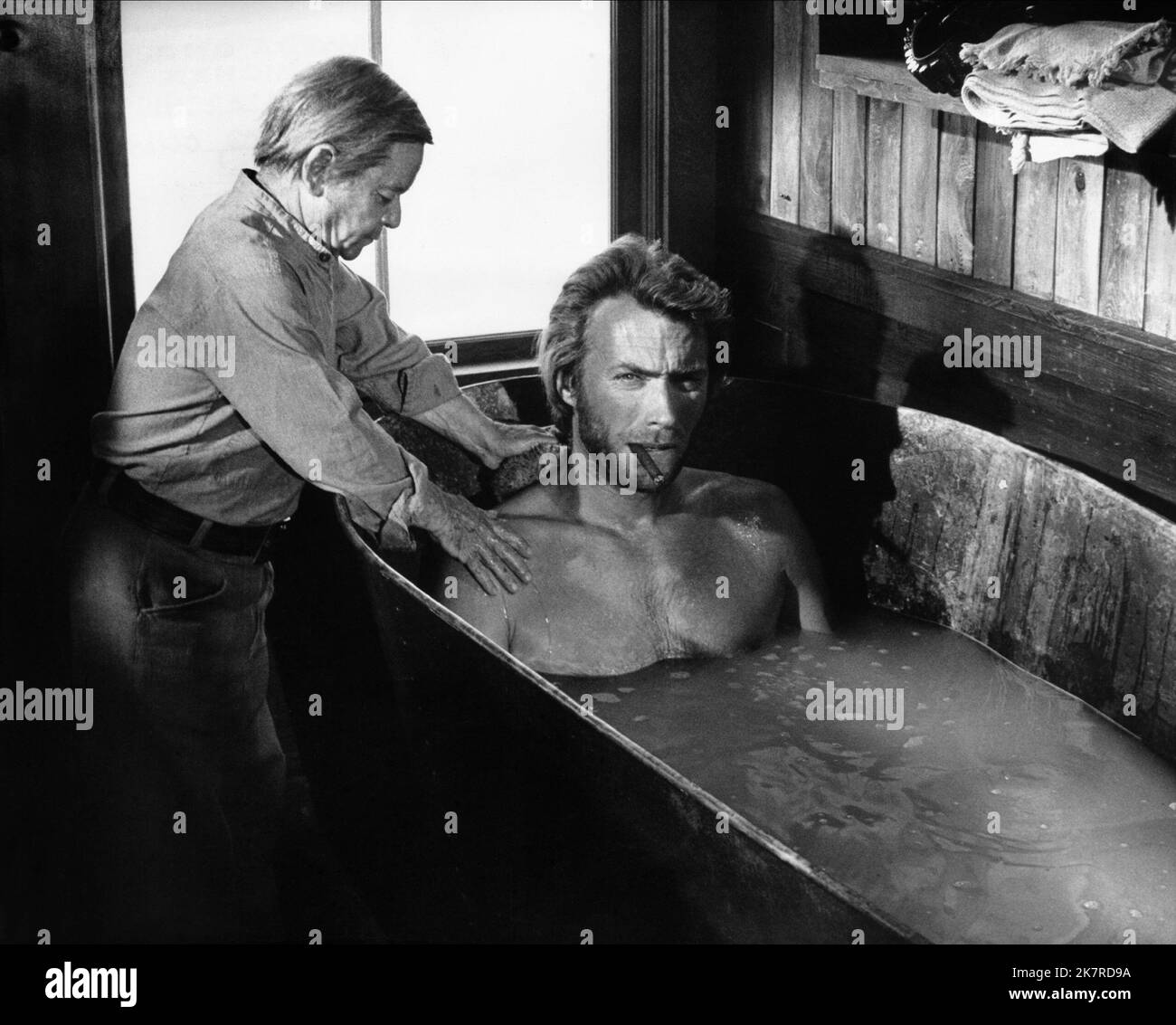 Billy Curtis & Clint Eastwood Film High Plains Drifter (1976) Characters: Mordecai, The Stranger ...