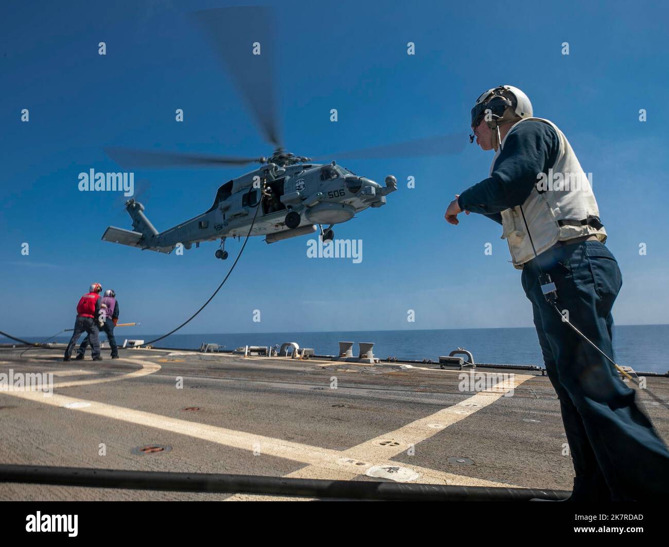 221017-N-UL352-1111 GULF OF OMAN (Oct. 17, 2022) Ensign Stephen Burrell ...
