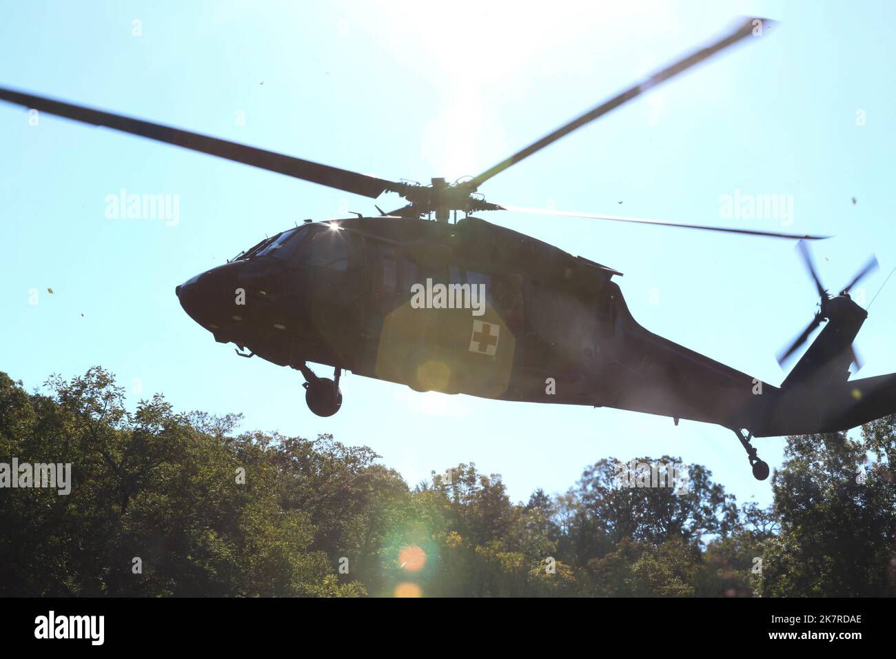 Joint training exercise with Det 2. 6 Co. 3/238th AVN MEDEVAC, Cox ...