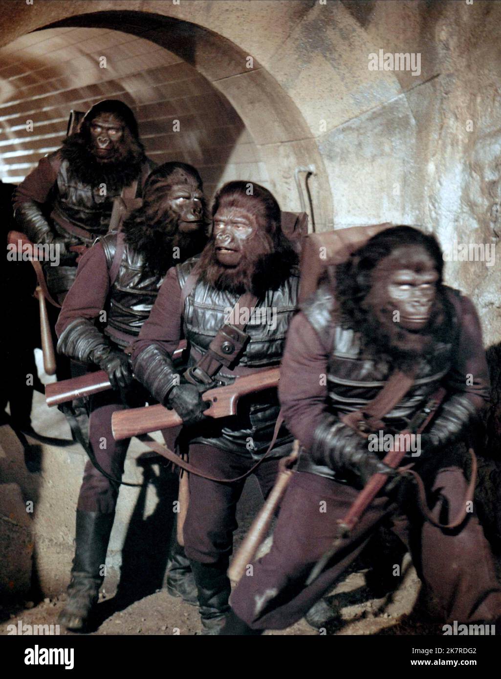 Armed Ape Soldiers Film Beneath The Planet Of The Apes (USA 1970 ...