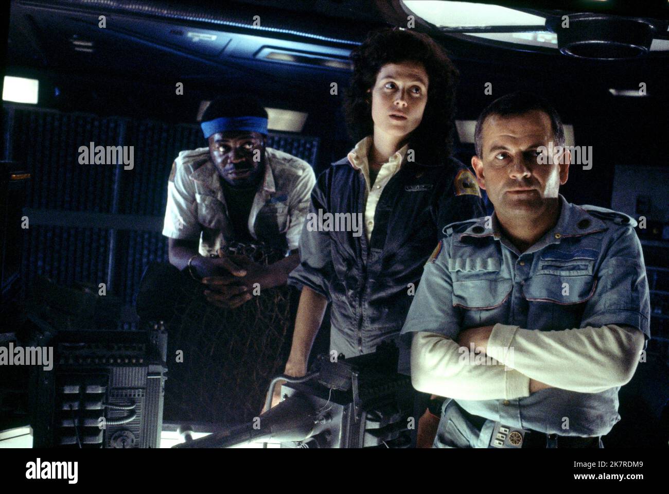 Yaphet Kotto, Sigourney Weaver & Ian Holm Film Alien (USA/UK 1979 ...