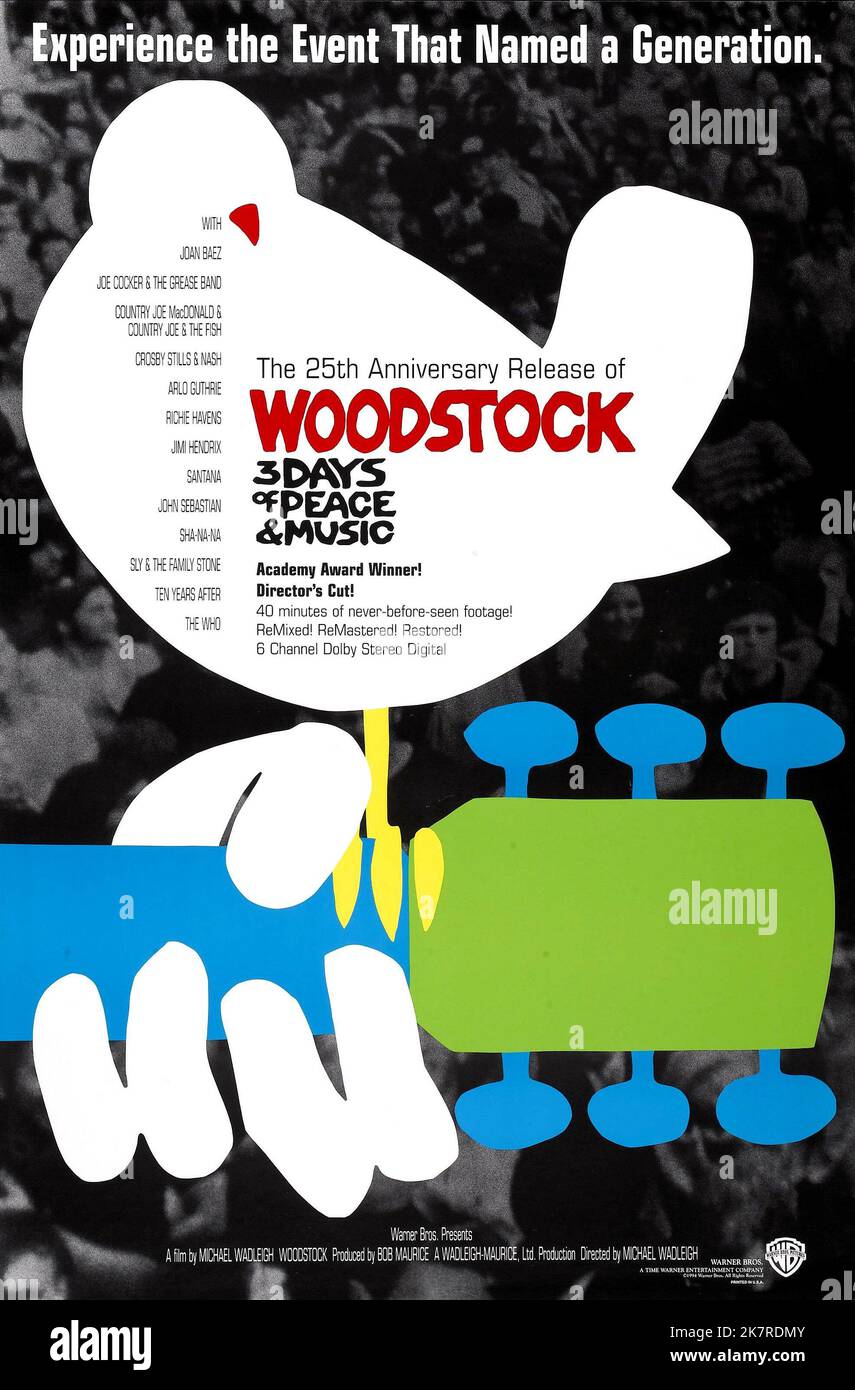 Dove Movie Poster Film Woodstock (1970) Director: Michael Wadleigh 26 ...