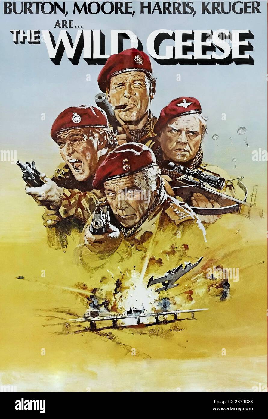 Hardy Kruger, Roger Moore, Richard Burton & Richard Harris Film: The ...