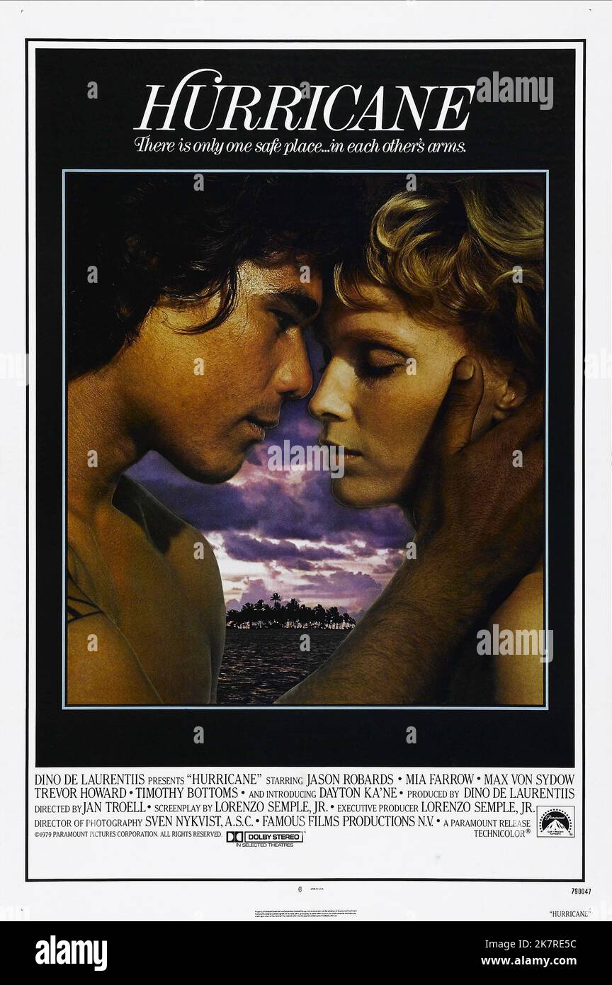 Dayton Ka'Ne & Mia Farrow Poster Film Hurricane (USA 1979) Characters ...