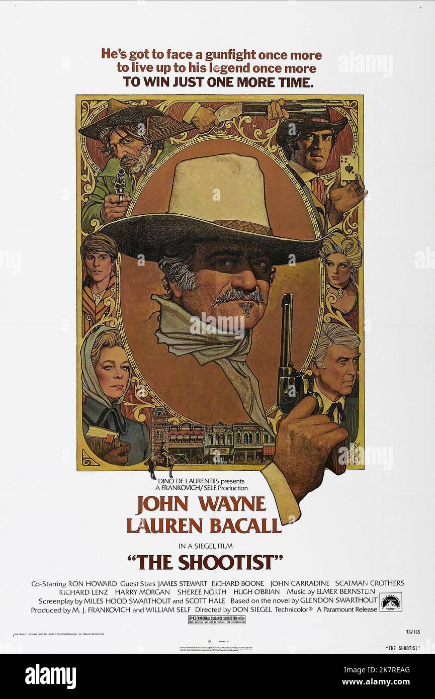 John Wayne Poster Film: The Shootist (1976) Characters: J.B.Books aka ...