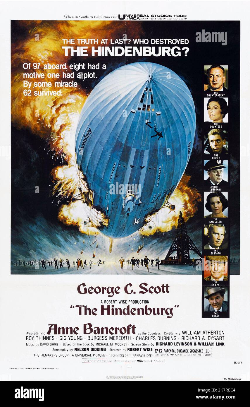 Movie Poster Film: The Hindenburg (USA 1975) Director: Robert Wise 25 ...