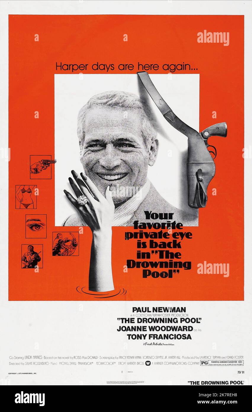 Paul Newman Poster Film The Drowning Pool (1975) Characters: Lew Harper ...