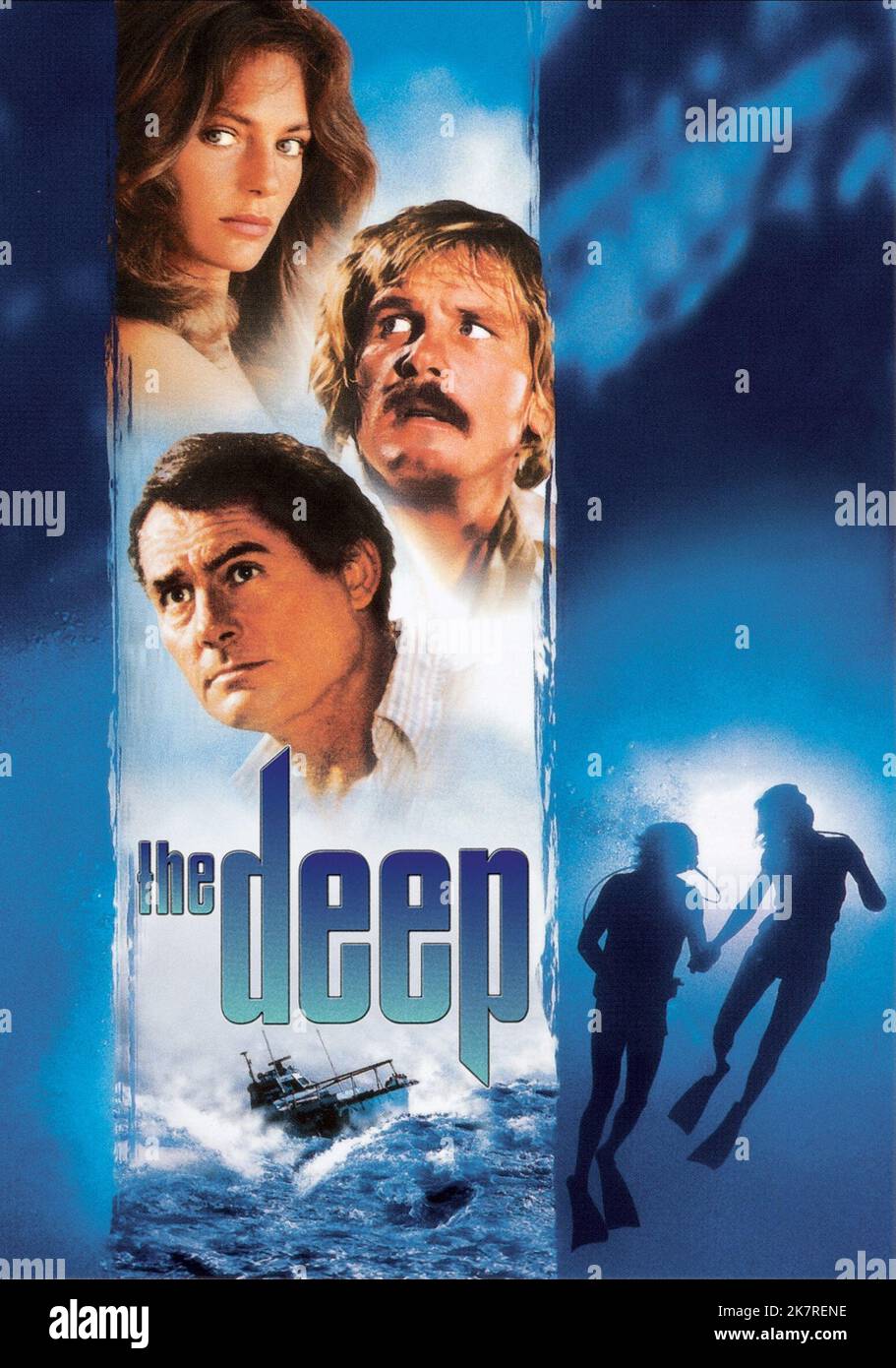 Jacqueline Bisset, Robert Shaw & Nick Nolte Poster Film The Deep (1977 ...