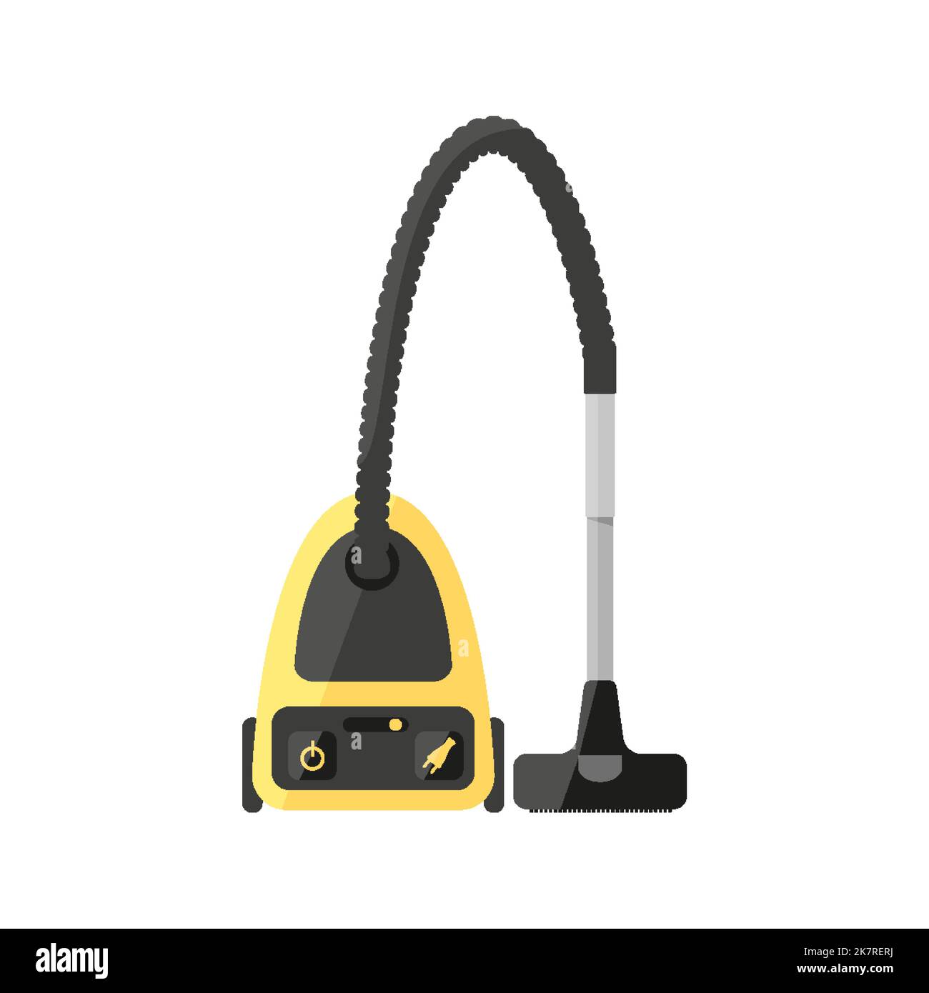 Power vacuum cleaner cleaning gadget black flat. Smart home equipment ...