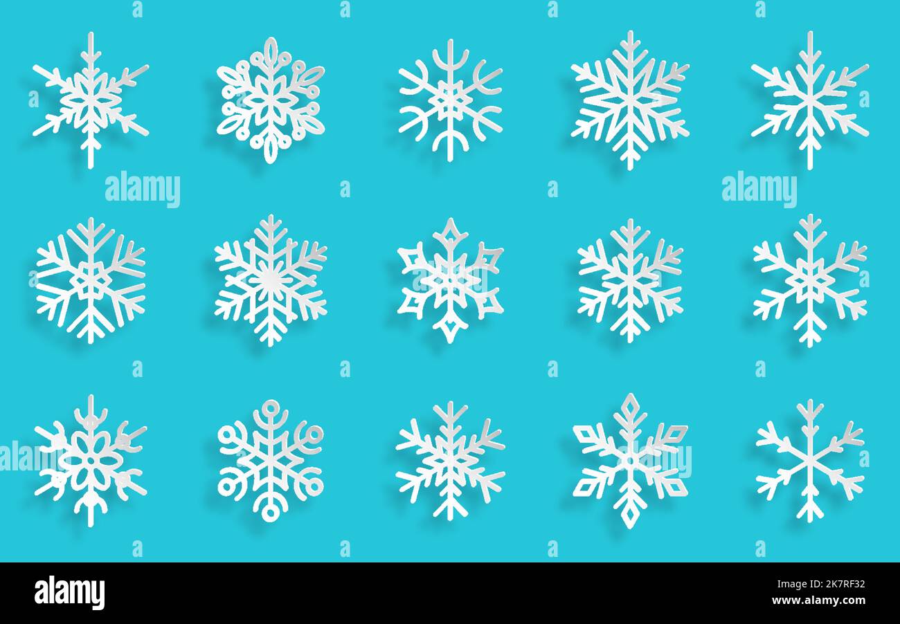 Cut ornamental flakes Stock Vector Images - Alamy