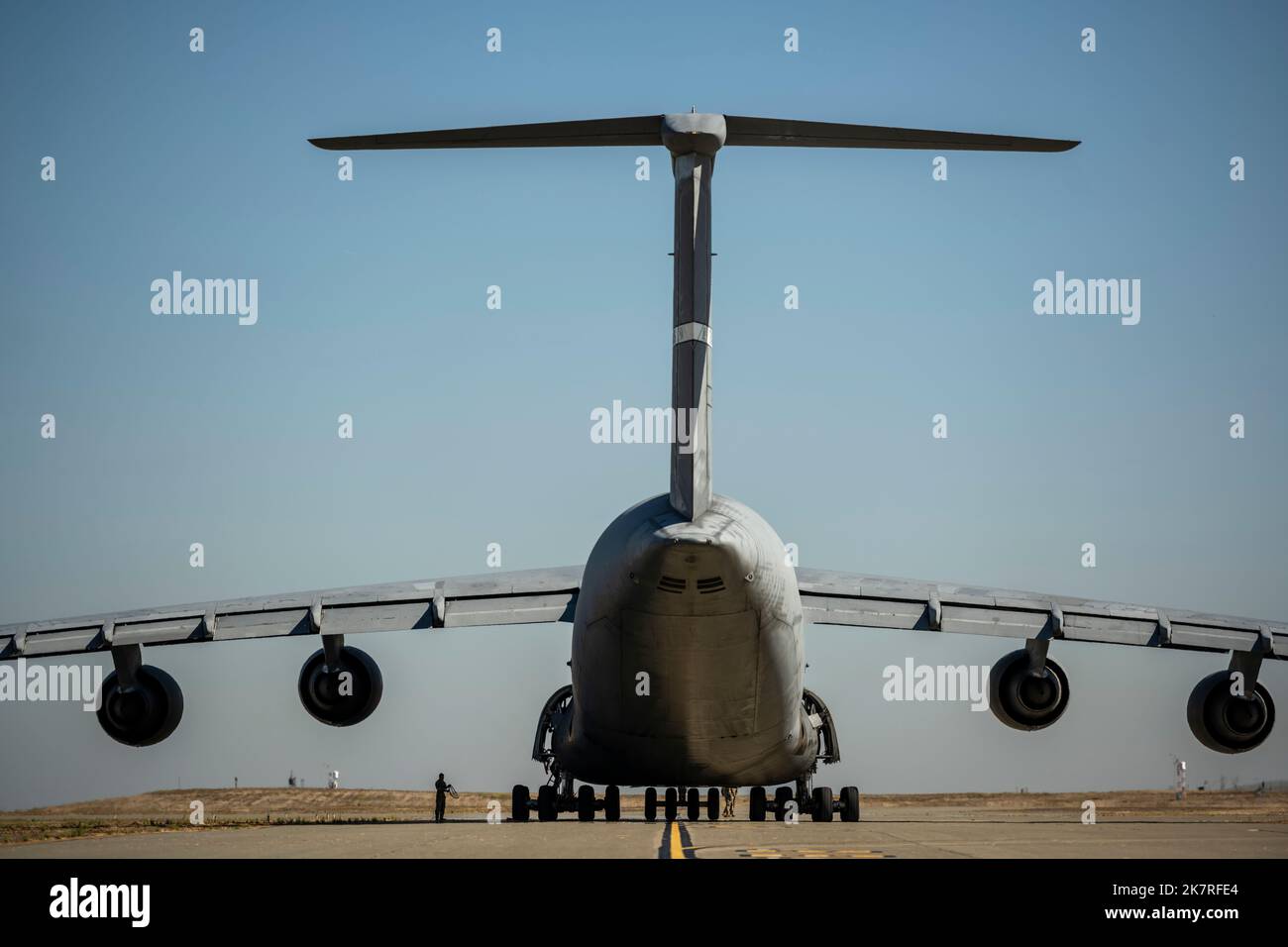 U.S. Air Force Senior Airman Tristian Acosta, left, 312th Airlift ...