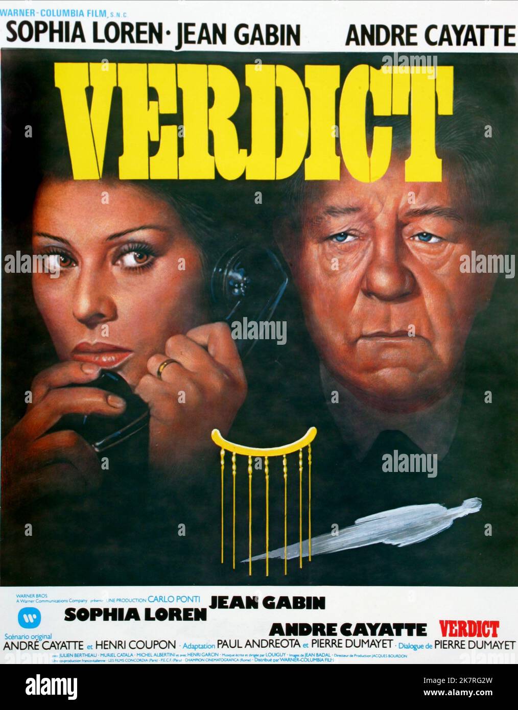 Sophia loren verdict 1974 hi-res stock photography and images - Alamy