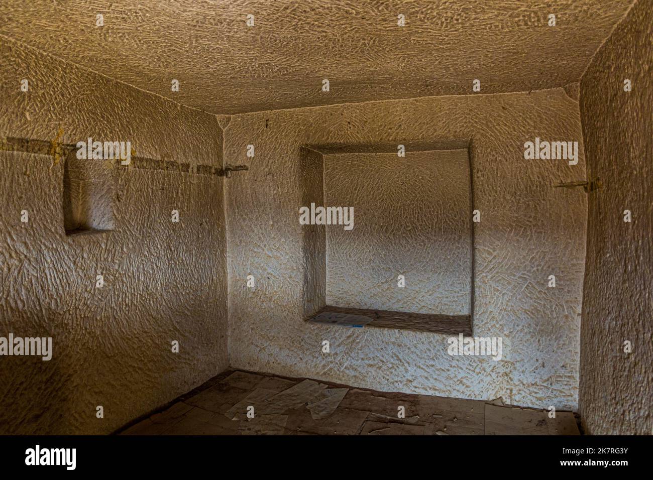 Ancient cave house in Cavusin village in Cappadocia, Turkey Stock Photo ...