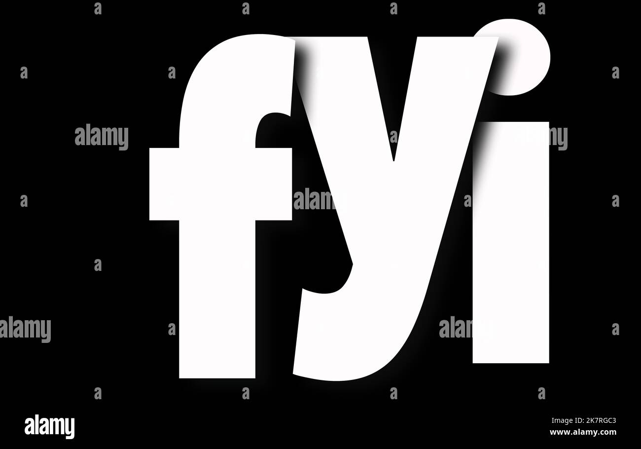 For your information this is a graphic 3-d illustration about acronyms ...