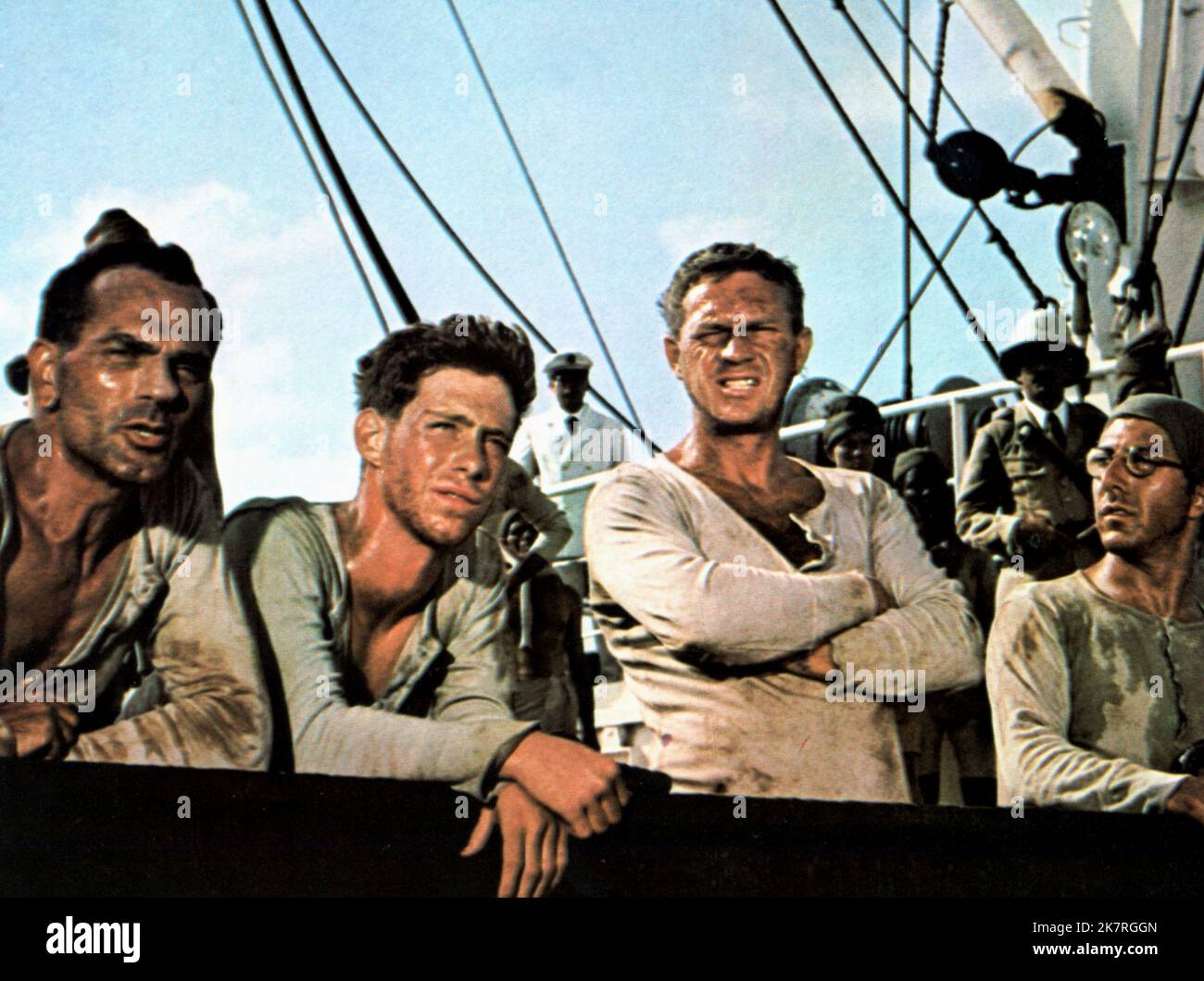 Steve Mcqueen & Dustin Hoffman Film Papillon (1973) Characters: Henri ...