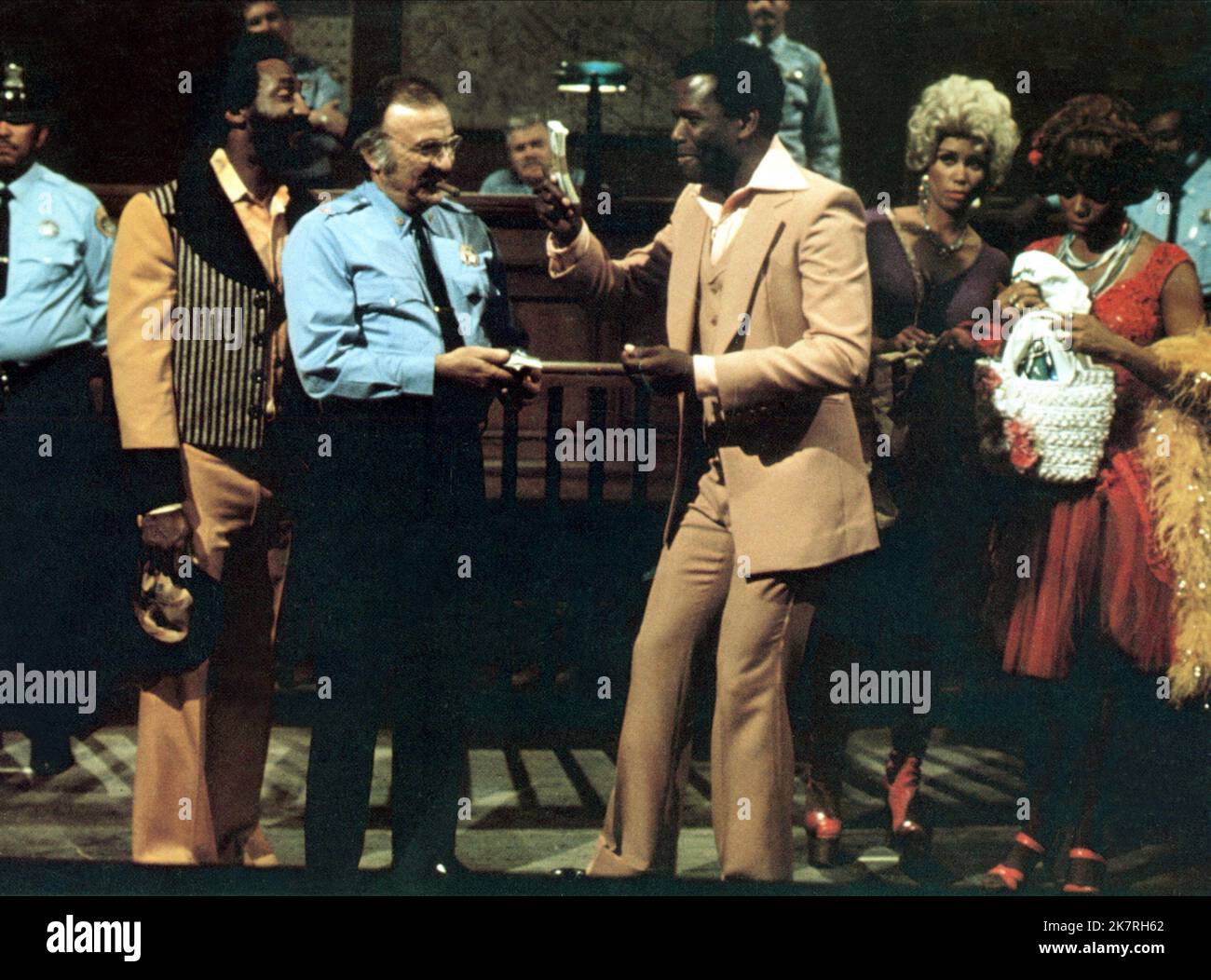 Bill Cosby Val Avery And Sidney Poitier Film Lets Do It Again Usa