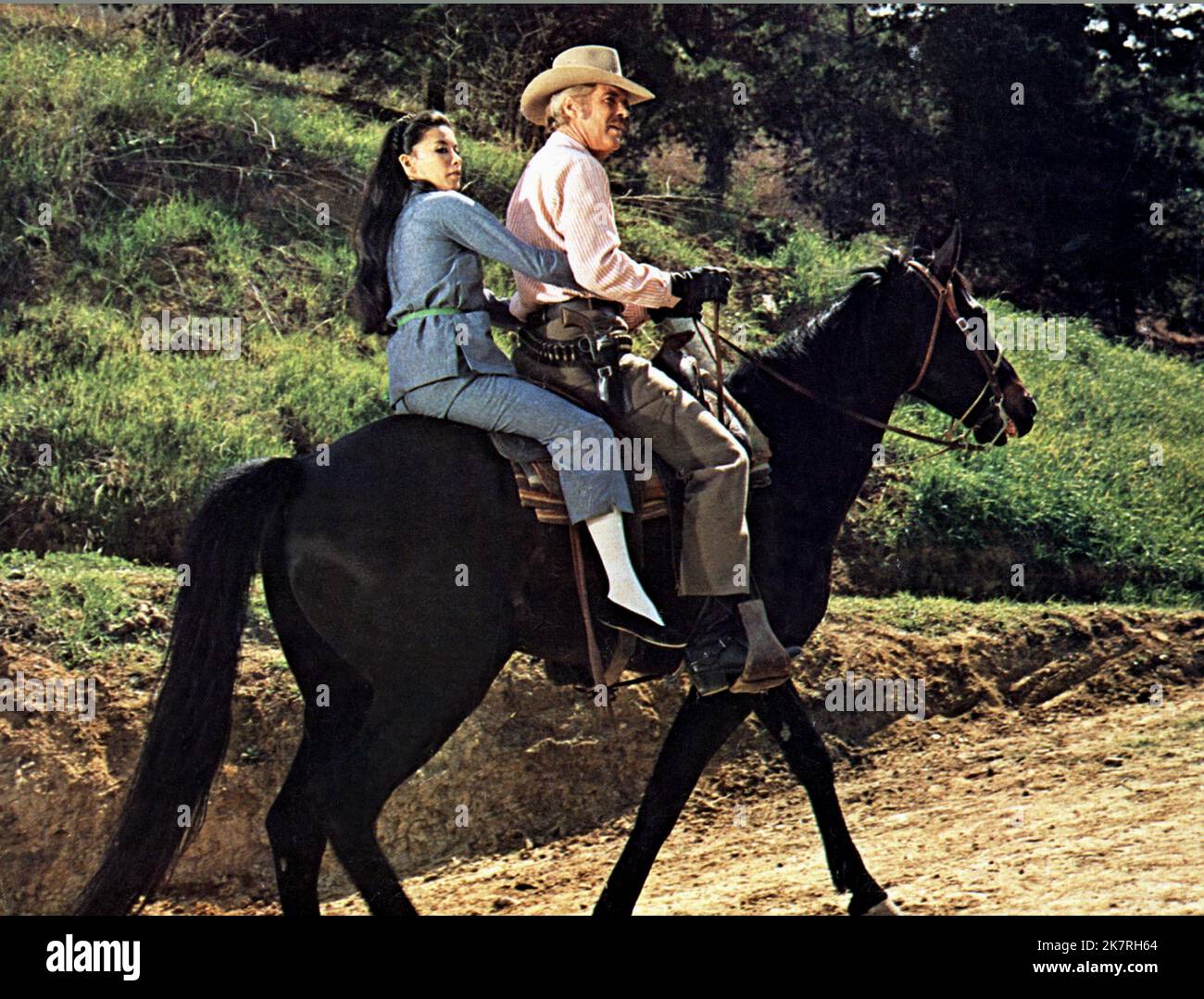 France Nuyen & George Peppard Film One More Train To Rob (1971 ...