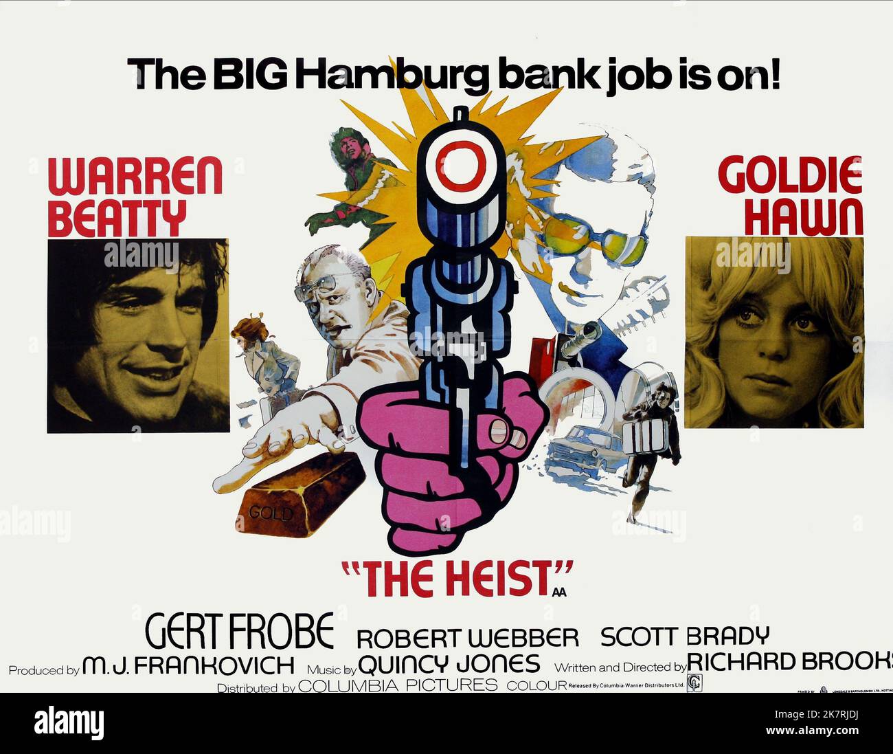 Folded Film Poster Film: The Heist (1970) Director: Richard Brooks 15 ...