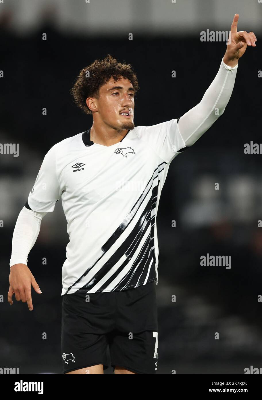 Derby, England, 18th October 2022. Haydon Roberts of Derby County ...