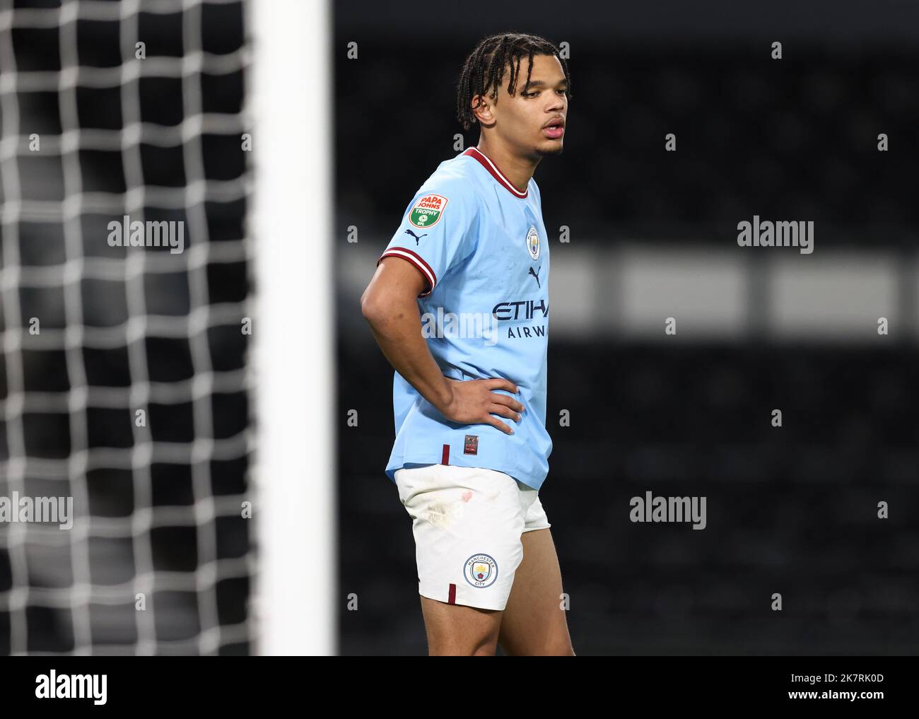 Derby, England, 18th October 2022. Jadel Katongo of Manchester City ...