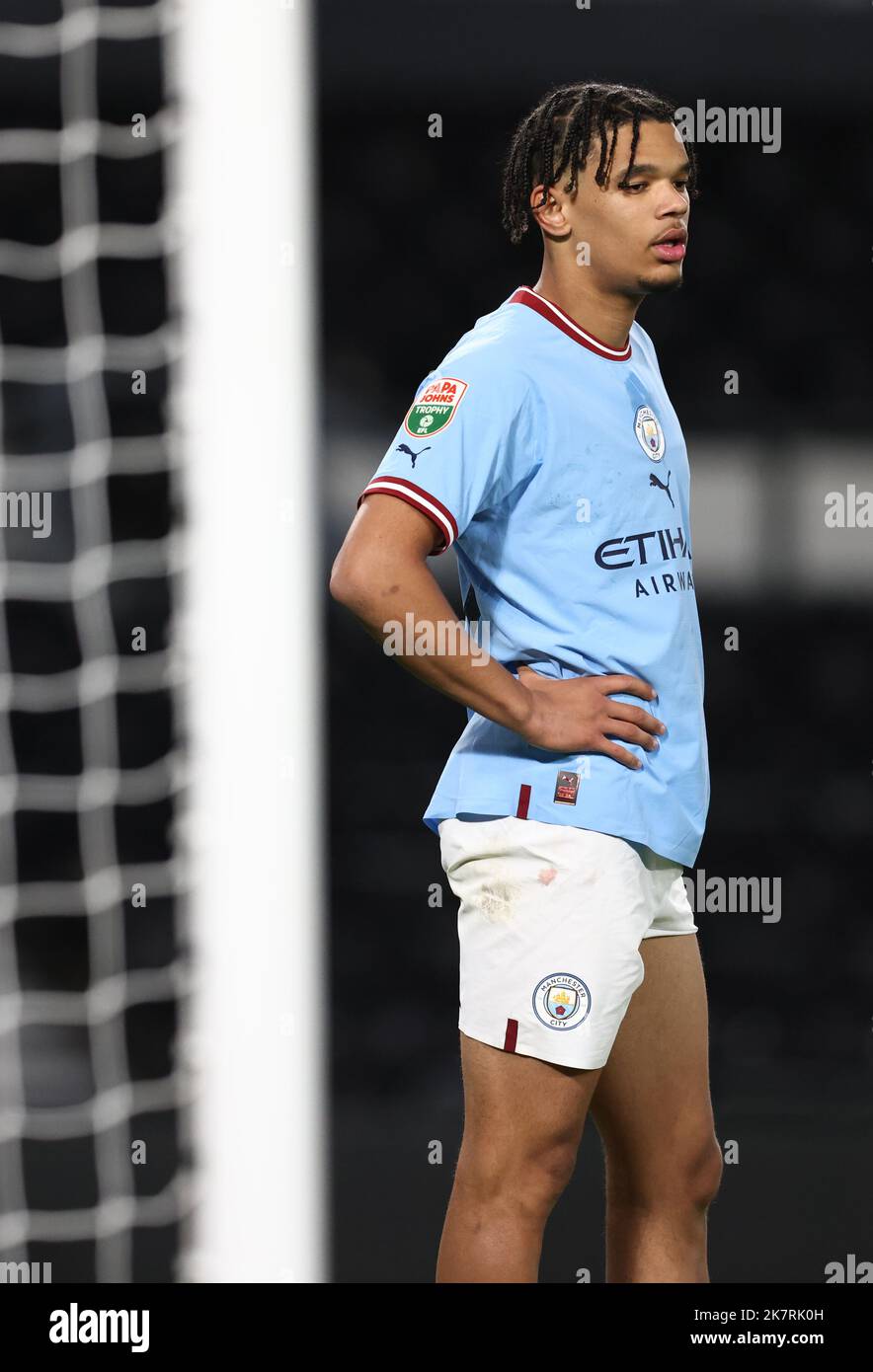 Derby, England, 18th October 2022. Jadel Katongo of Manchester City ...