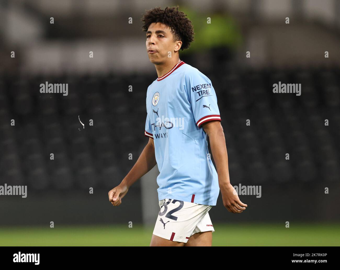 Derby, England, 18th October 2022. Rico Lewis of Manchester City during ...