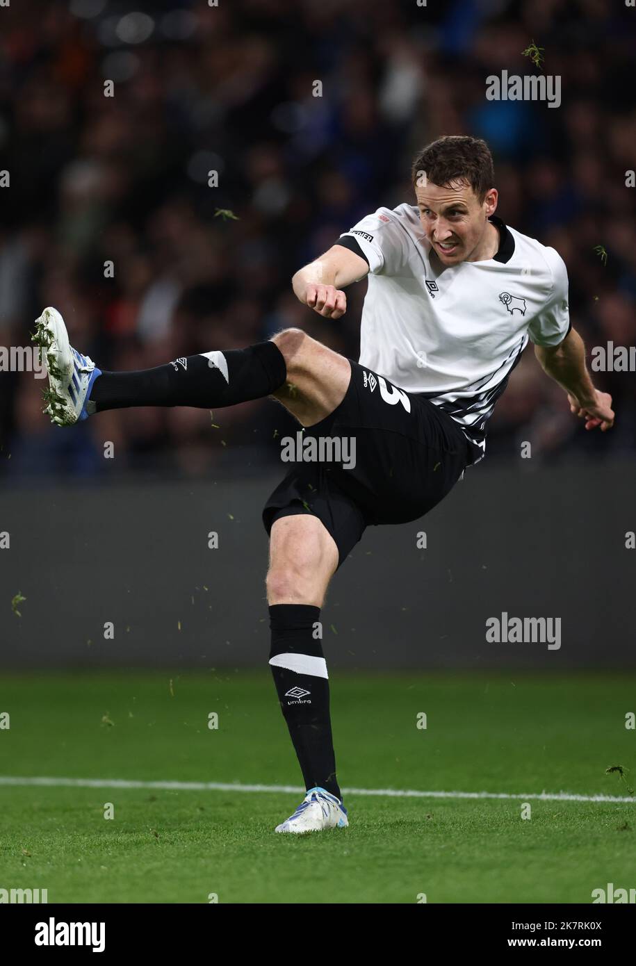 Derby, England, 18th October 2022. Craig Forsyth of Derby County during ...