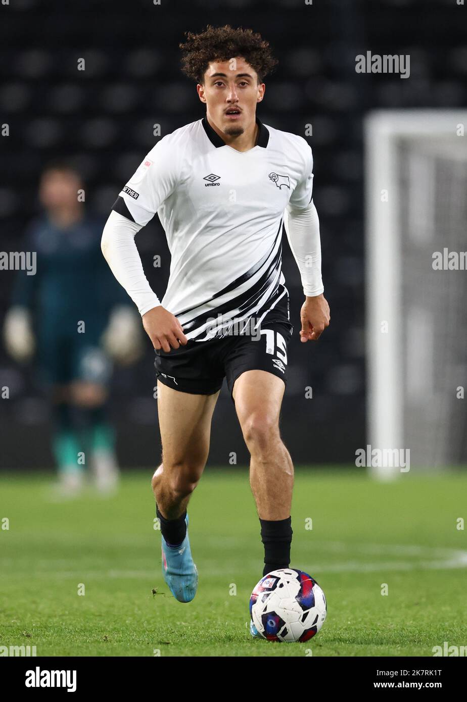 Derby, England, 18th October 2022. Haydon Roberts of Derby County ...